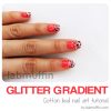 Nail art tutorial: How to create a glitter gradient using a cotton bud ...