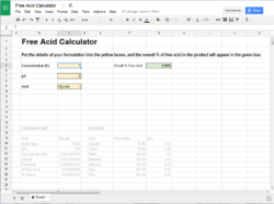Free Acid Calculator for Exfoliants at Specific pH Levels | Lab Muffin ...