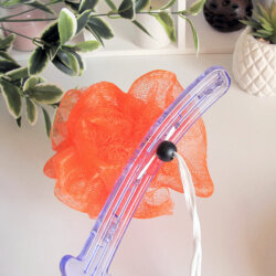 DIY Quick-Dry Scrunchable Shower Sponge on a Stick | Lab Muffin Beauty ...